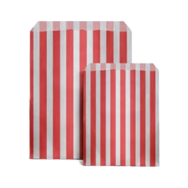 Red & White Paper Party Bags - Pack of 10 – Occasionally Sweet